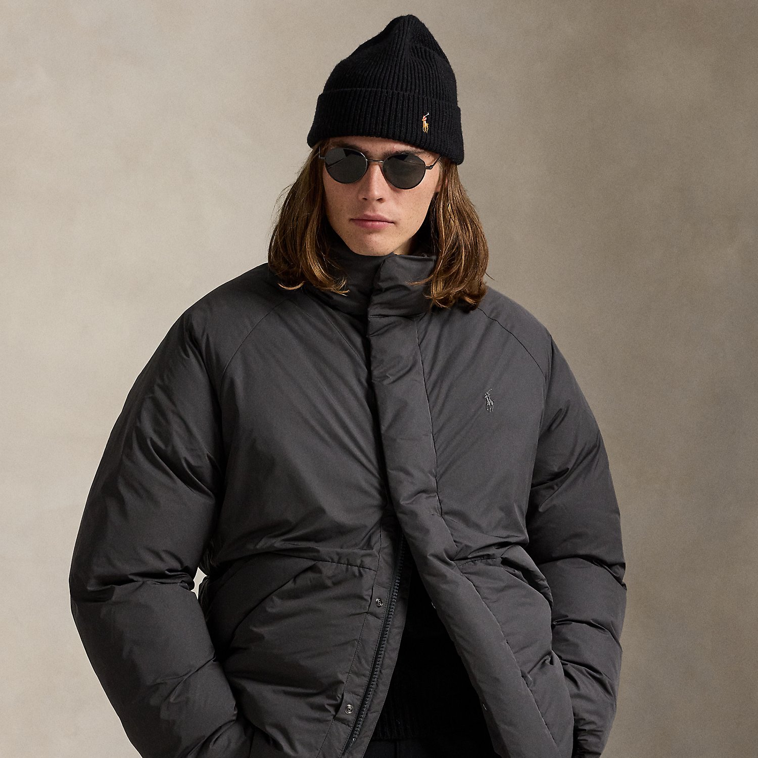 Ralph Lauren The Teton Down Jacket - Faded Black Canvas | Editorialist